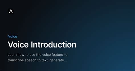 voice introduction tixae agents