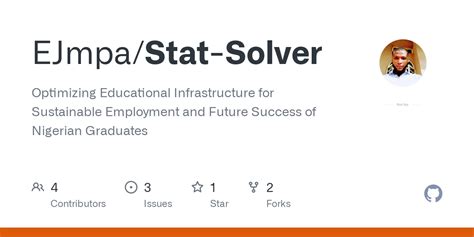 Github Ejmpa Stat Solver Optimizing Educational Infrastructure For Sustainable Employment And