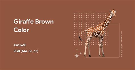 Giraffe Brown Color Hex Code Is 90563F