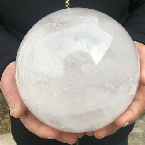 6780g Natural Clear White Quartz Crystal Gemstone Sphere Ball Etsy