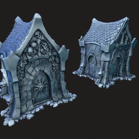 3d Printable Crypt Gothic Style By Alexander Buryak
