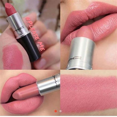 Jual Mac Matte Lipstick Please Me Shopee Indonesia
