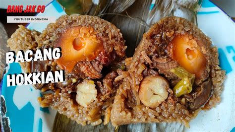 Resep Bacang Babi Membuat Bacang Babi Mukbang Indonesia Youtube