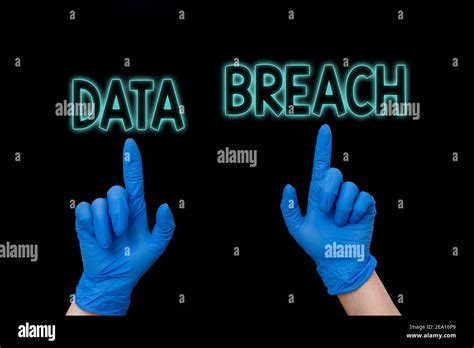 Word Writing Text Data Breach Business Photo Showcasing Security