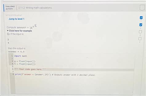 Solved Challengeactivity Writing Math Chegg