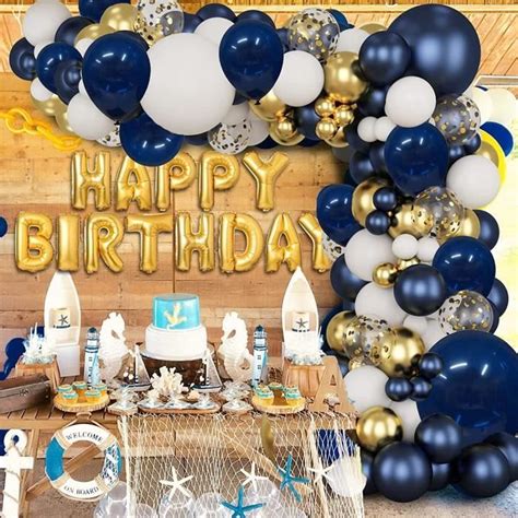 Kit Arche Ballon Bleu Marine Guirlande De Ballons Bleu Marine Ballons