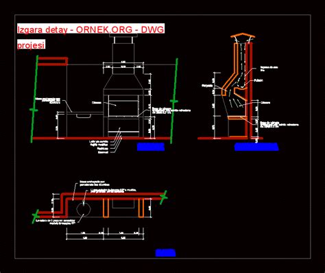 Pergola Kameriye Oval Dwg Projesi Autocad Projeler