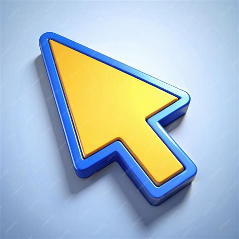 Colorful 3d Cursor Icon Designed For Digital Interfaces And Applications Generative Ai Premium