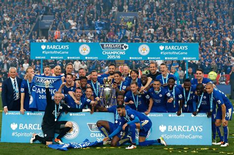 Leicester City Premier League Trophy Presentation Mirror Online