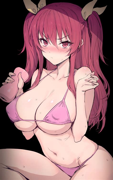 Rule 34 Artificial Vagina Bikini Black Background Blush Breasts