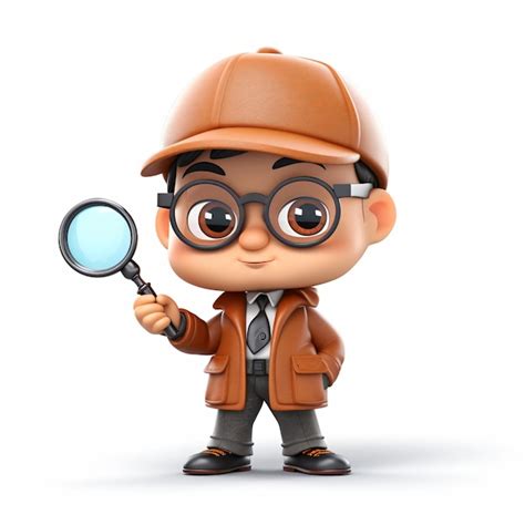 Premium Ai Image A Cartoon Man In A Hat And Glasses Holding A