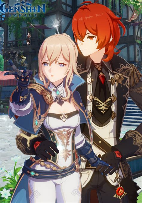 Jean X Diluc Genshin Impact Hoyolab