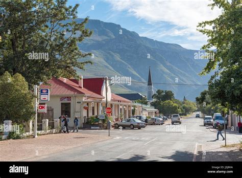 GREYTON SOUTH AFRICA MARCH 27 2017 A Street Scene With Businesses