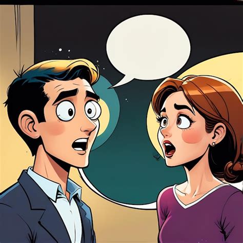 Premium Photo Comic Speech Bubbles Comic Scene With A Talking Comic Cartoon Illustration