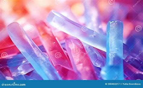 Abstract Biology Microscopy Of Colorful Organic Structures