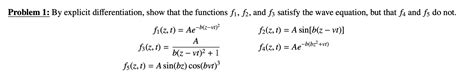 Solved Problem 1 By Explicit Differentiation Show That The