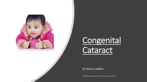 Pediatric Congenital Developmental Cataract And Management