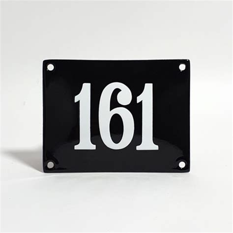 House Number Curved Without Frame