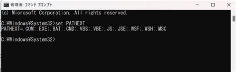 Windowsの環境変数「pathext」について Itエンジニアの成長ブログ