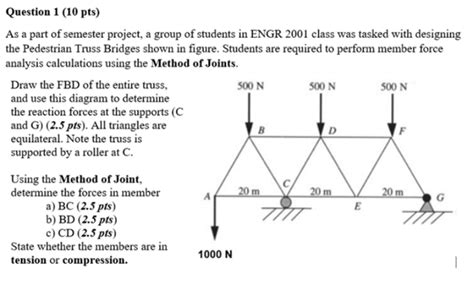 Solved Question Pts As A Part Of Semester Project A Chegg