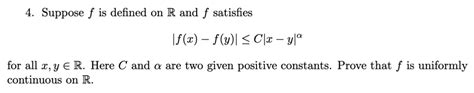 Solved 4 Suppose F Is Defined On R And F Satisfies If Fy