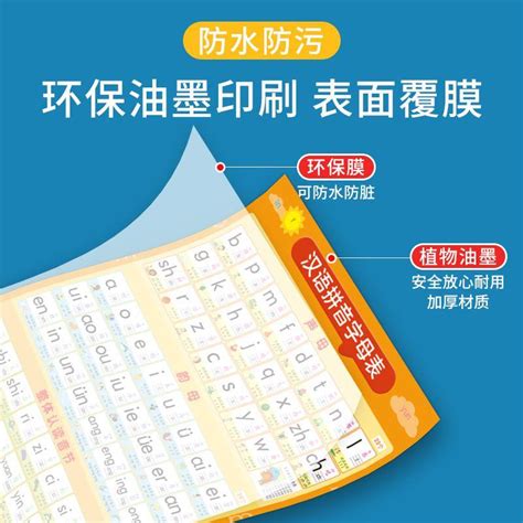 新品熱賣 小學漢語拼音字母表掛圖大張牆貼幼小銜接一年級拼音識字學習神器 蝦皮購物