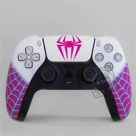 Custom Spider Gwen Stacy Themed Playstation 5 Ps5 Dualsense Wireless