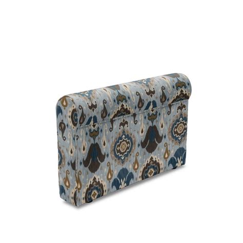 Lovesac Roll Arm Side Cover Spa Ikat Velvet Cstm
