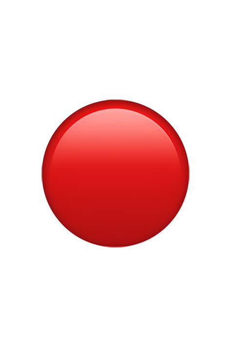 Vibrant Red Circle Emoji