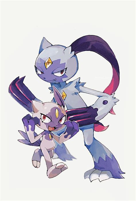 Sneasler And Hisuian Sneasel Pokemon Drawn By Tako2eaka Danbooru