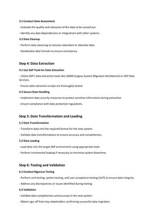 A Step By Step Guide To Successful Data Carve Out In SAP Systems Pdf