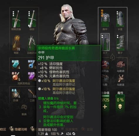 巫师3次世代版刺骨遗弃狼配装构筑攻略 刺骨遗弃狼技能加点 3楼猫
