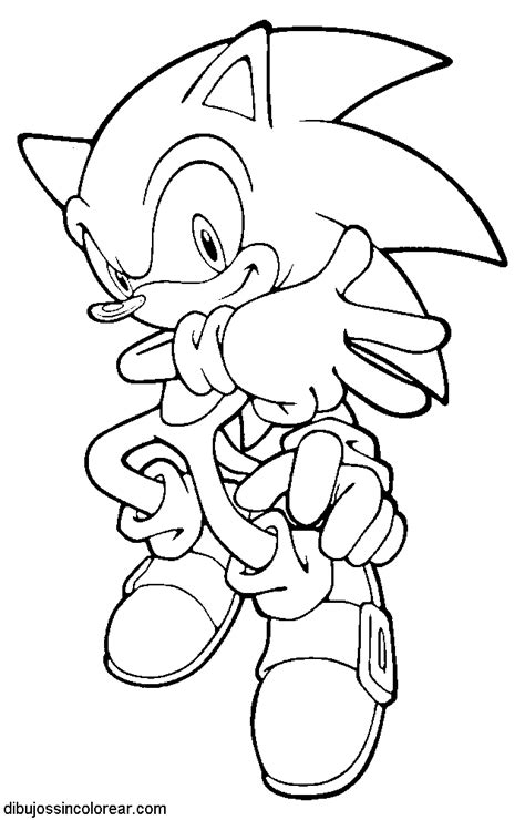 Dibujos Sin Colorear Dibujos De Sonic Sega Para Colorear