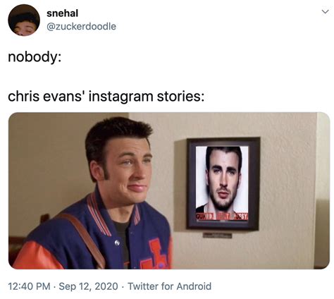 Nobody Chris Evans Instagram Stories Chris Evans Nudes Leak