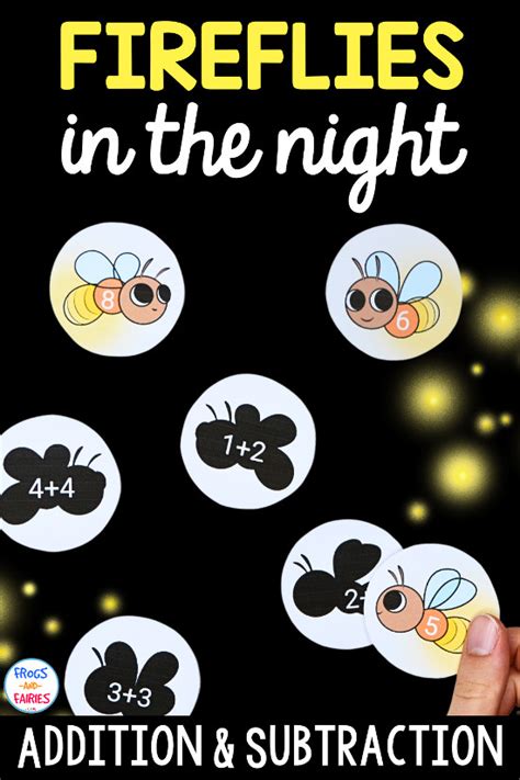 Firefly Addition And Subtraction To 10 Match Frogs And Fairies