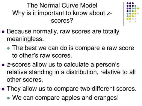 PPT Chapter Describing Data With Z Scores And The Normal Curve Model PowerPoint