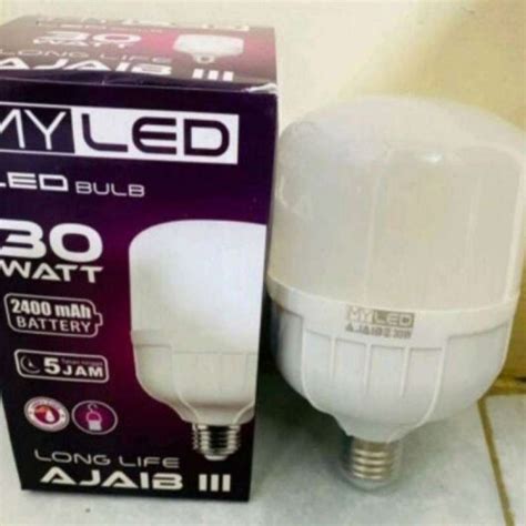 Promo Lampu Led Emergency 30 Watt My Led Smd Lampu Ajaib 30w AC DC MYLED Mitsuyama Diskon 23