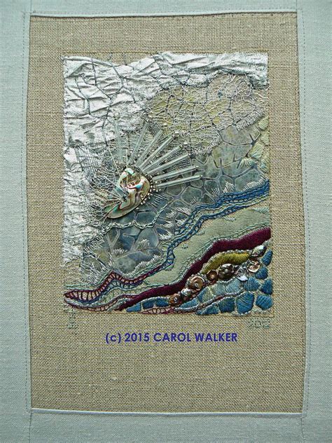 Crinkle Textile Art Embroidery Textile Fiber Art Textile Art Projects