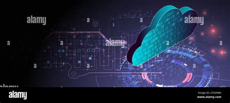 Cloud Computing Concept Abstract Connection Technology Background Hand Drawn Vector Stock