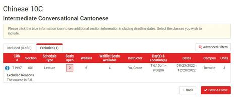 Ccsf Still Has 4 Waitlist Spots Open For Their Online Intermediate