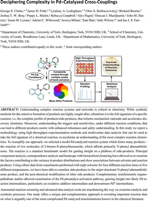 Deciphering Complexity In Pdcatalyzed Cross Couplings Catalysis Chemrxiv Cambridge Open