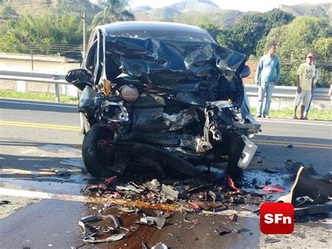 Dois mortos e três feridos entre eles uma criança em grave acidente na BR no sul do RJ