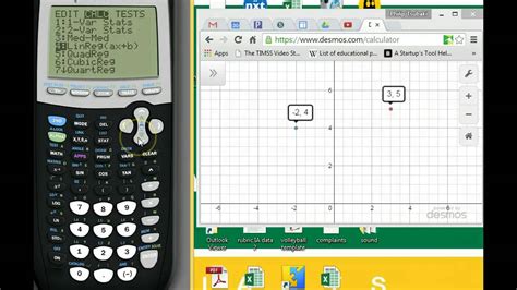 Find Slope Gradient Or Equation Of A Line From 2 Points Using Ti 84