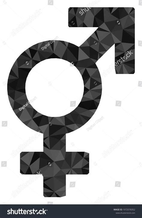 Triangle Sex Symbol Polygonal Icon Illustration Stock Vector Royalty