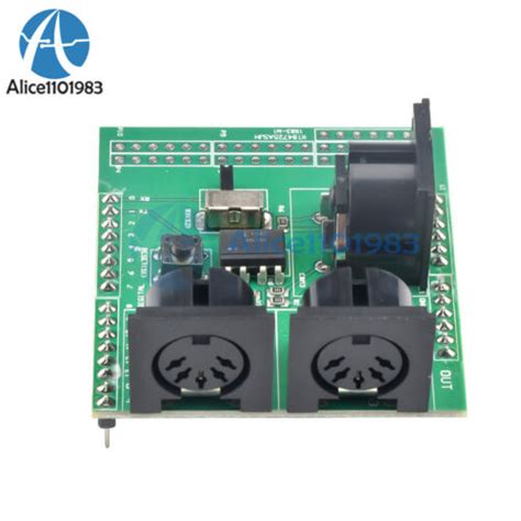 Midi Shield Musical Breakout Board Instrument Digital Interface Adapter Plate Ebay
