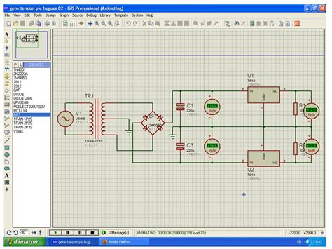 Proteus Problème Simulation Dune Alimentation