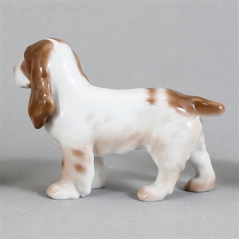 Ceramics And Porcelain Porcelain Figure Cocker Spaniel