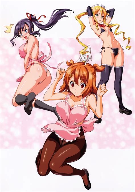 Amaya Haruko Himegami Kodama And Kushiya Inaho Maken Ki Drawn By