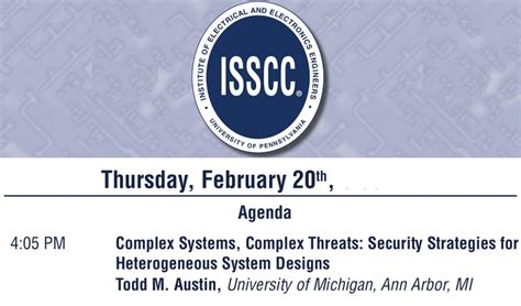 Security Computerarchitecture Cryptography Chiplets Todd Austin