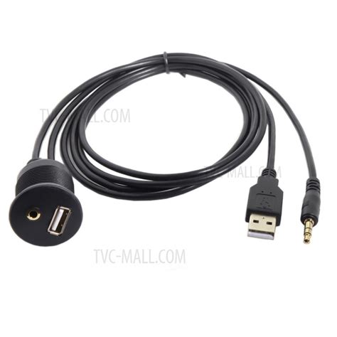 Wholesale Combo USB Mm AUX Male To Female Extension Cable With Waterproofable Mount